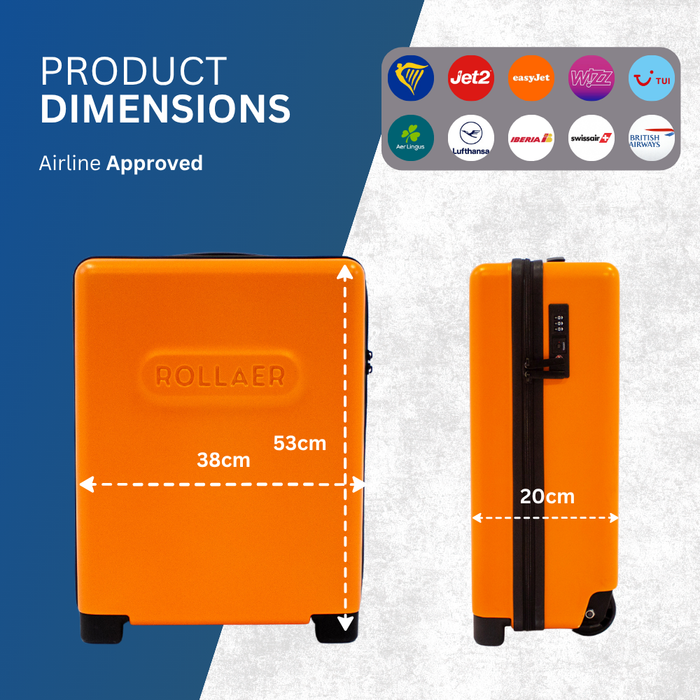 Rollaer - World's First Roller Cabin Suitcase - As Seen On Dragons Den